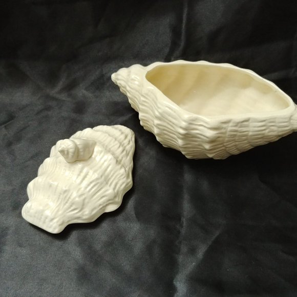Storage & Organization | Sea Shell Candy Trinket Box W Cover | Poshmark